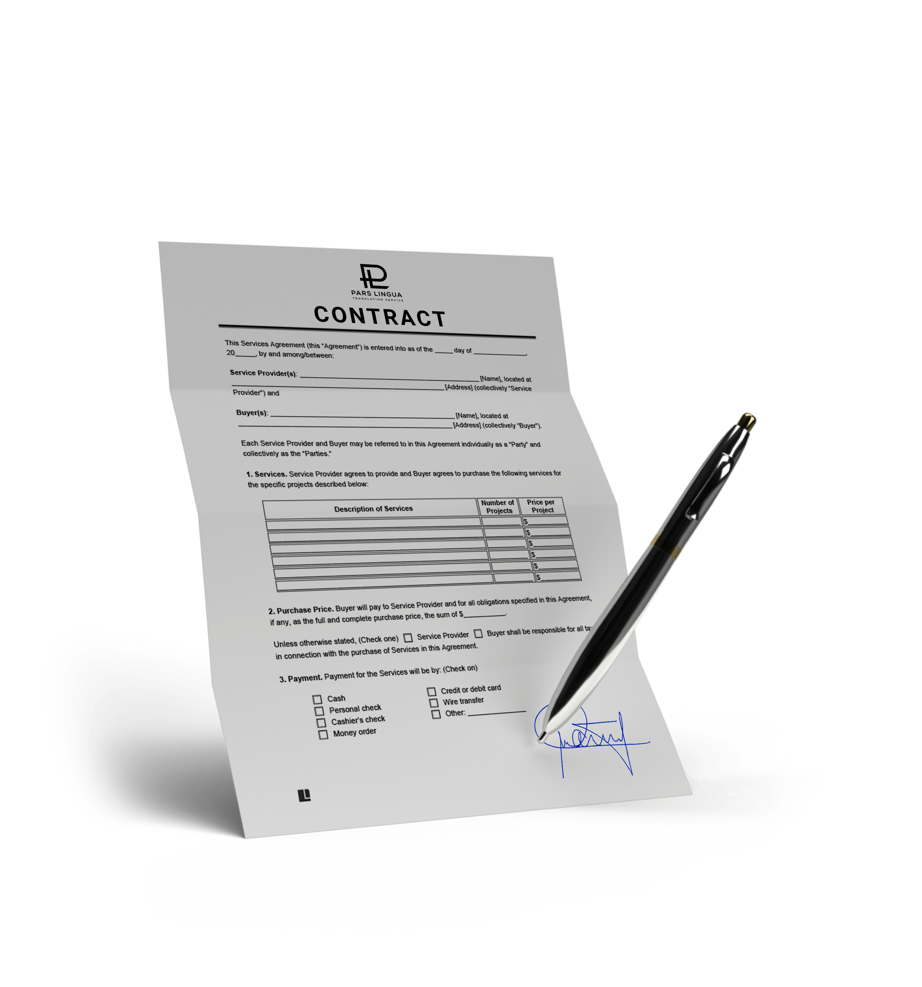 Pars Lingua | Certified translation-Contracts